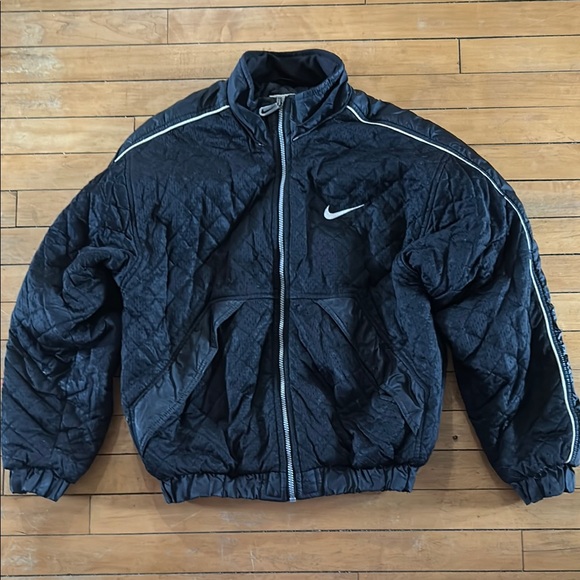 Nike | Jackets & Coats | Euc Nike Black Performance Quilted Jacket ...